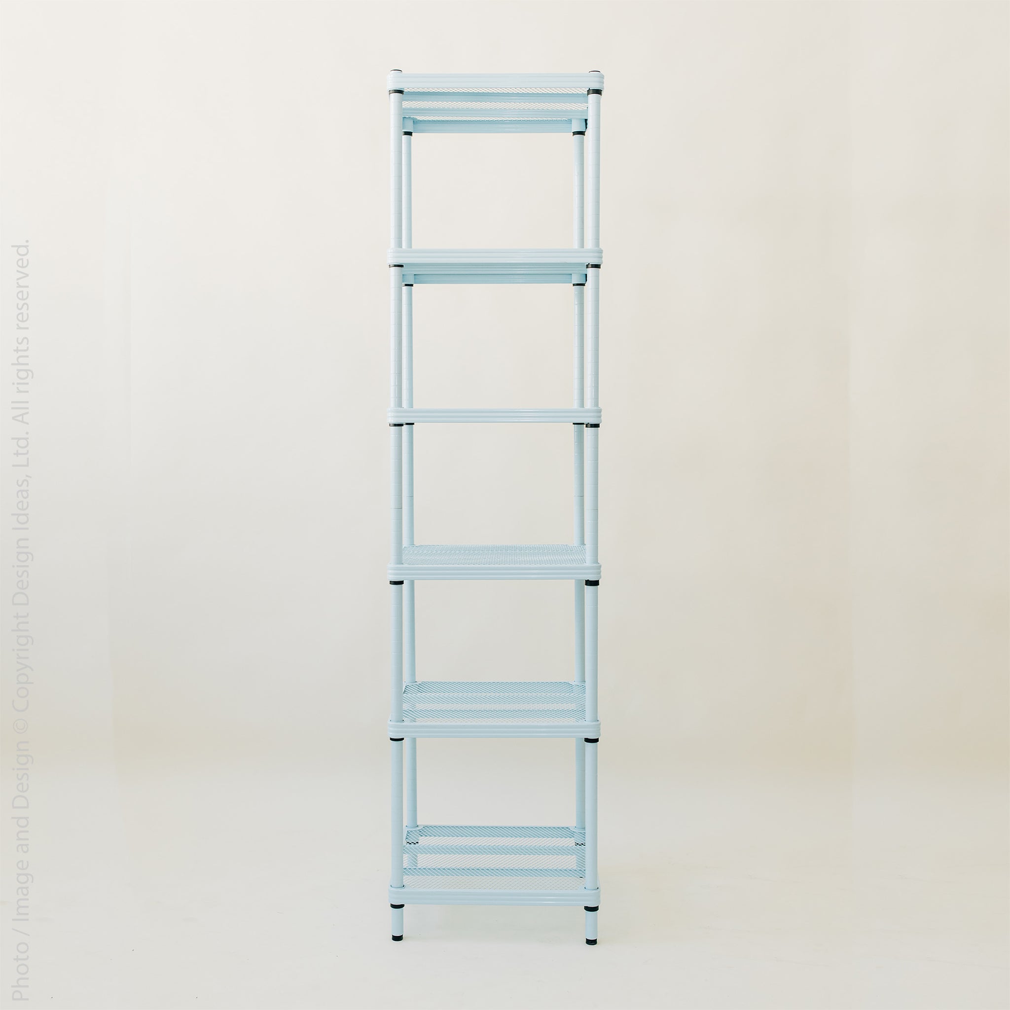 MeshWorks® epoxy coated steel narrow shelving unit, 6 tier – Design Ideas