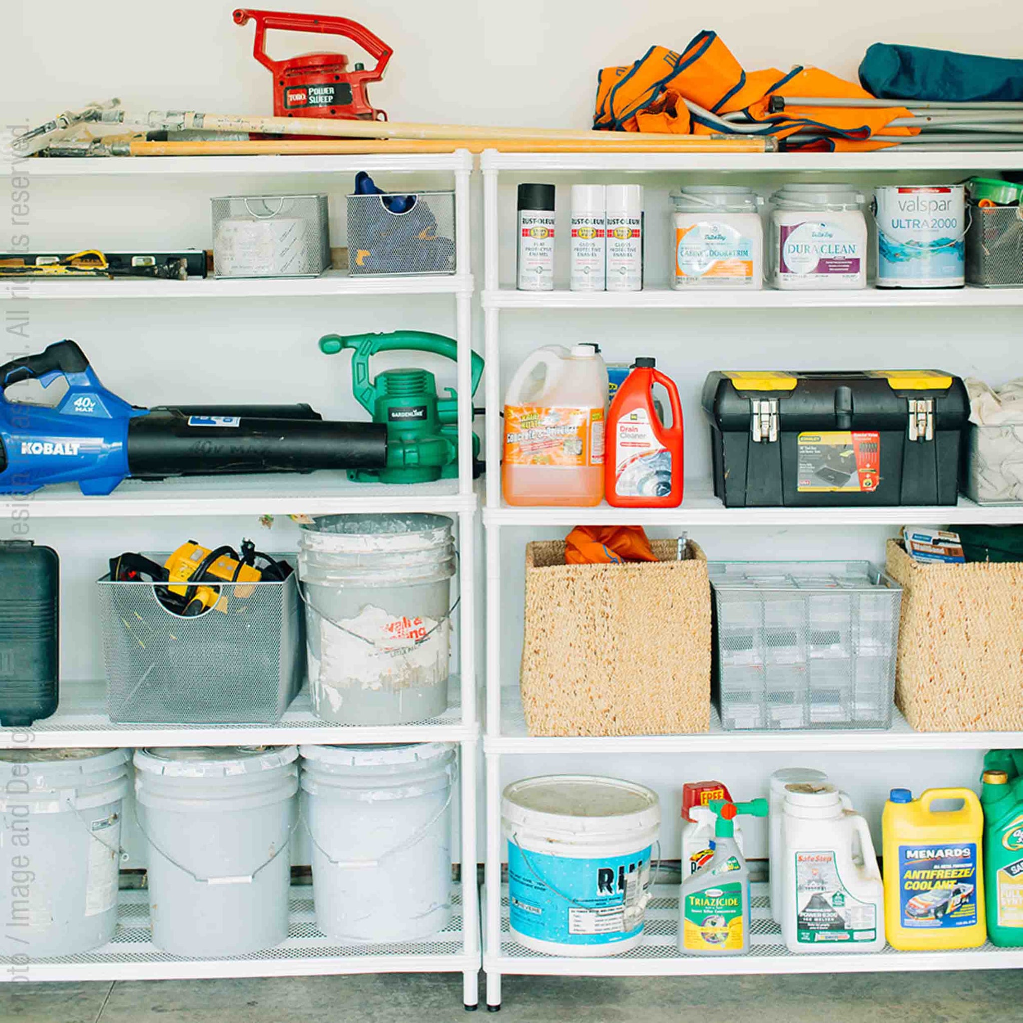 MeshWorks® epoxy coated steel shelving unit, 5 tier – Design Ideas